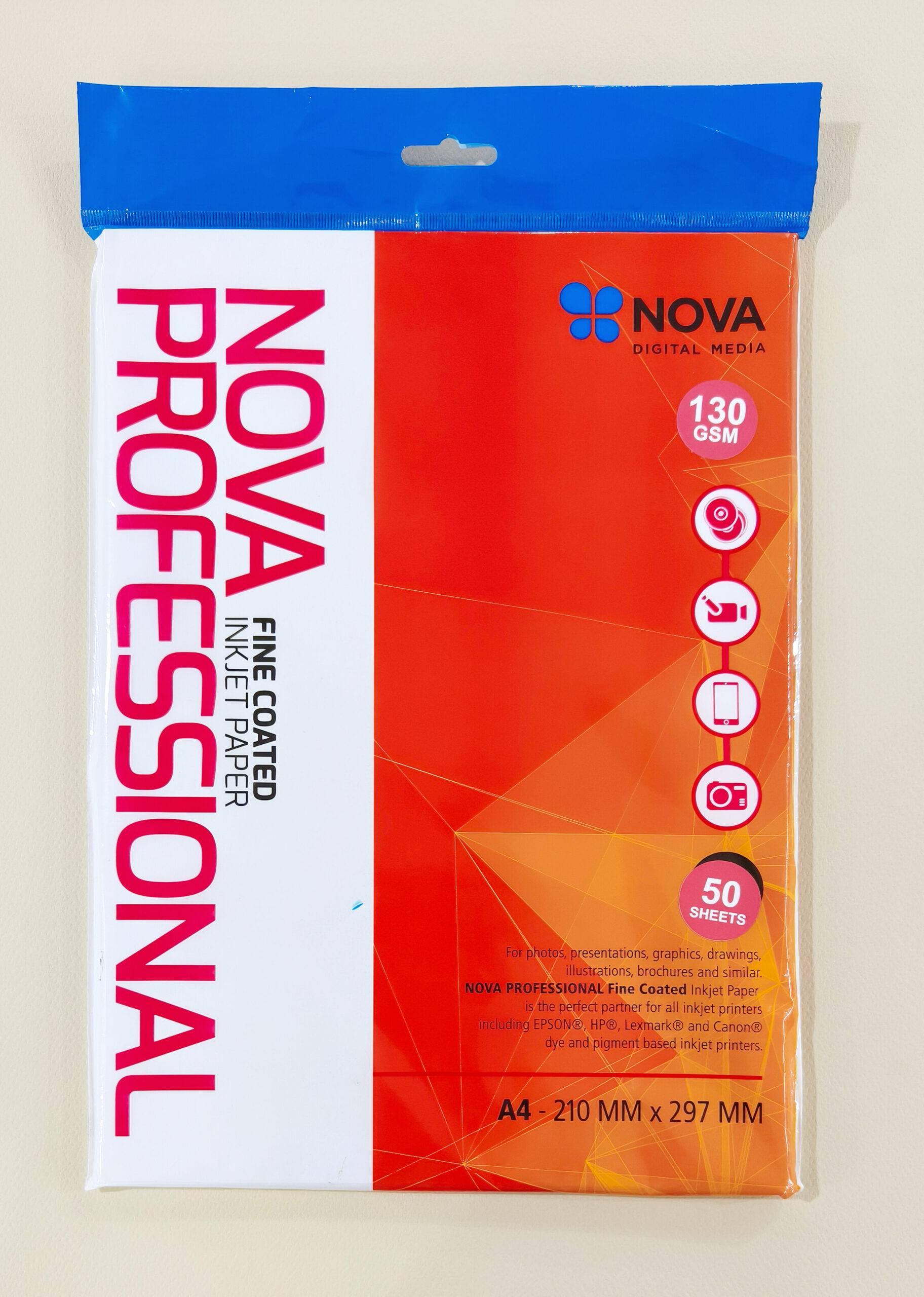 NOVA PROFESSONAL Fine Coated Inkjet 130GSM (50 Sheets) A4 - St. Francis ...